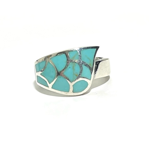 Jewelry | New Sterling Silver Turquoise Inlay Ring 925 | Poshmark